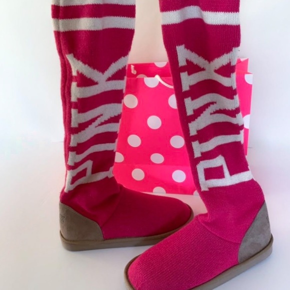 PINK Victoria's Secret | Shoes | P I N K Victorias Secret Sweater Boots ...